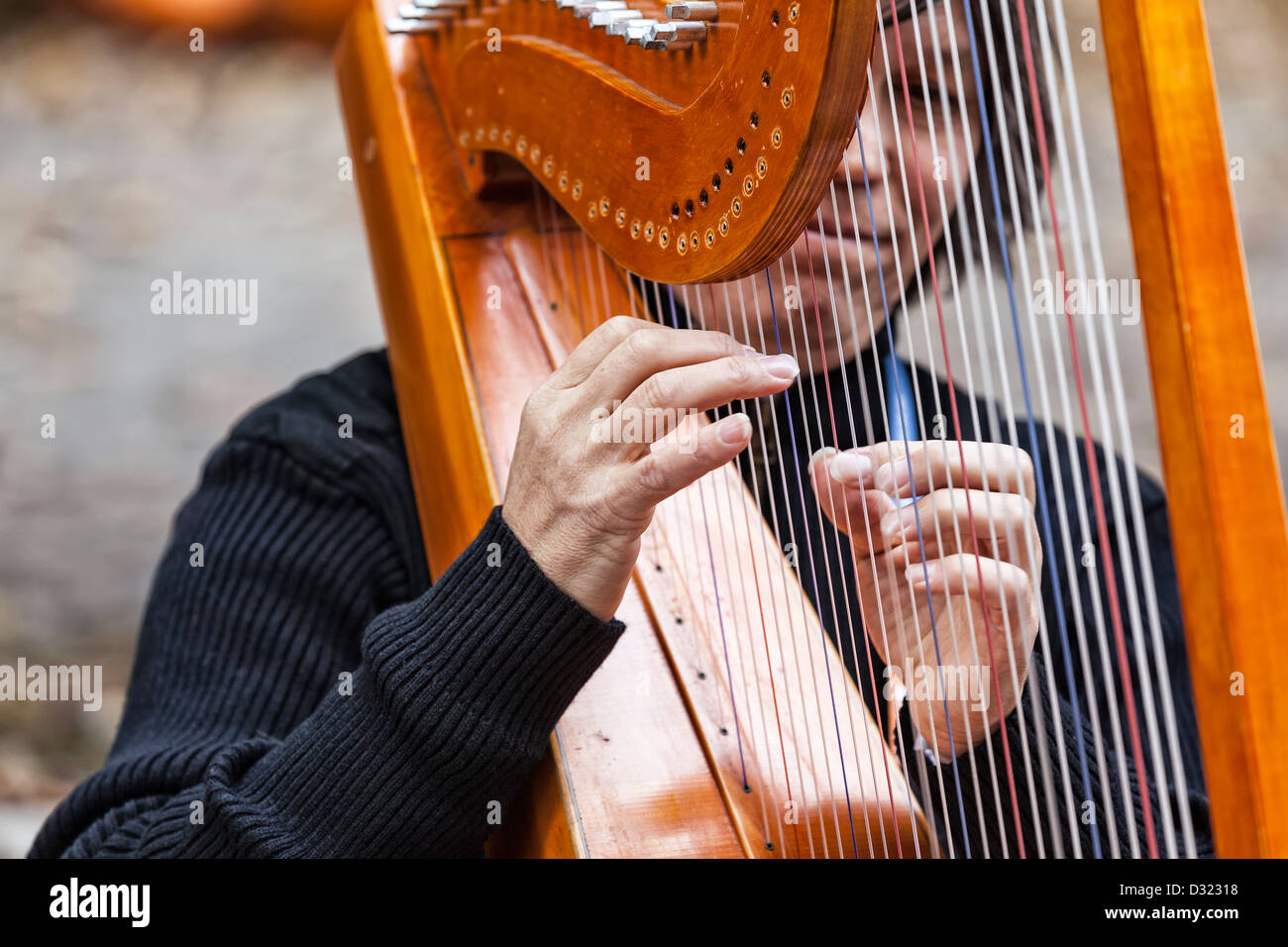 Joueur De Harpe Banque d'image et photos - Alamy