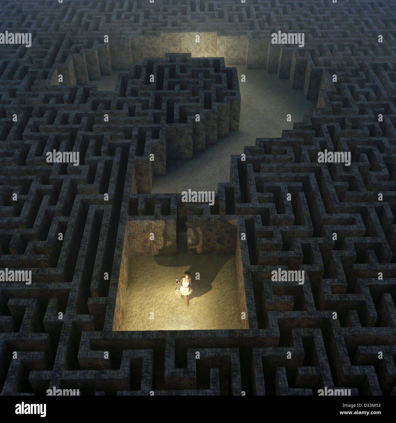 Labyrinthe De Prison Banque d'image et photos - Alamy