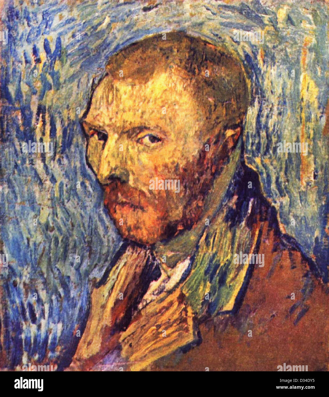 Vincent van Gogh, Autoportrait. 1889. Le postimpressionnisme. Huile sur ...