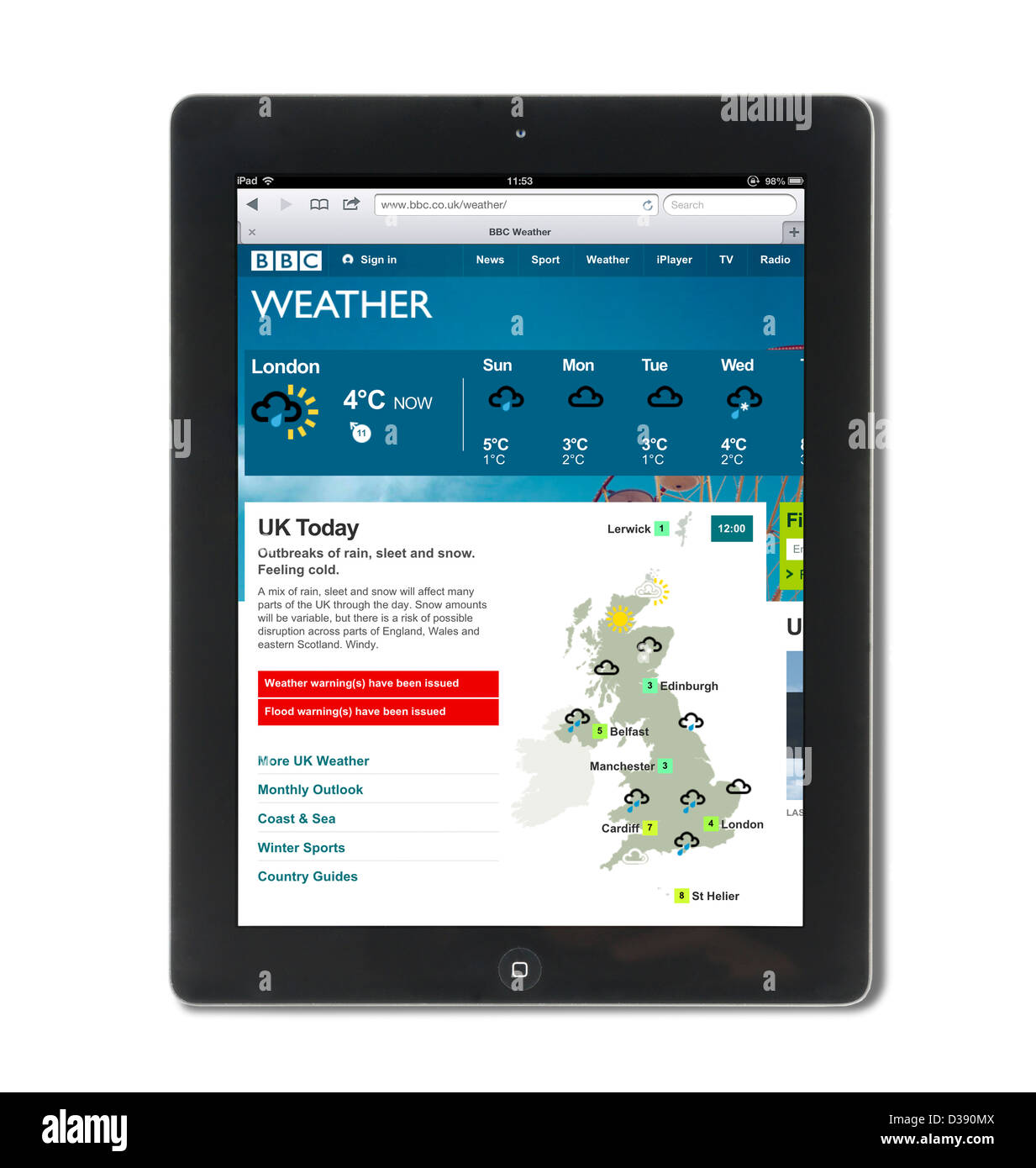 Météo bbc Banque de photographies et d’images à haute résolution - Alamy