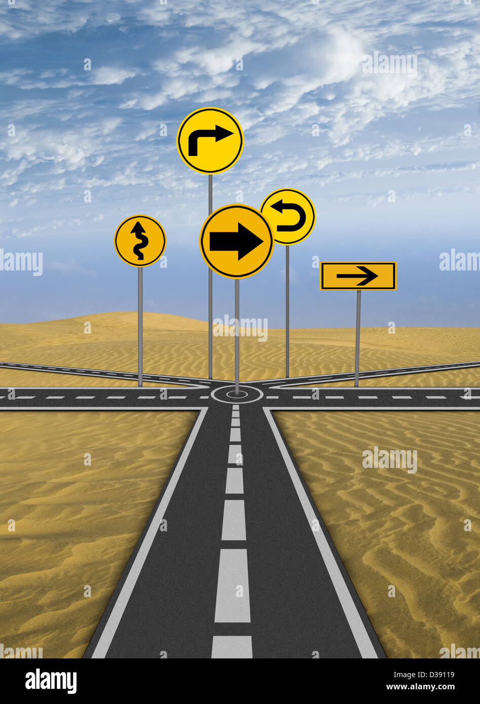 Différents types de signes de flèche Photo Stock - Alamy