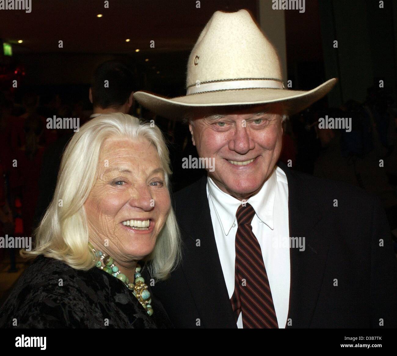(Afp) - L'acteur américain Larry Hagman ('Dallas') et son épouse Maj ...