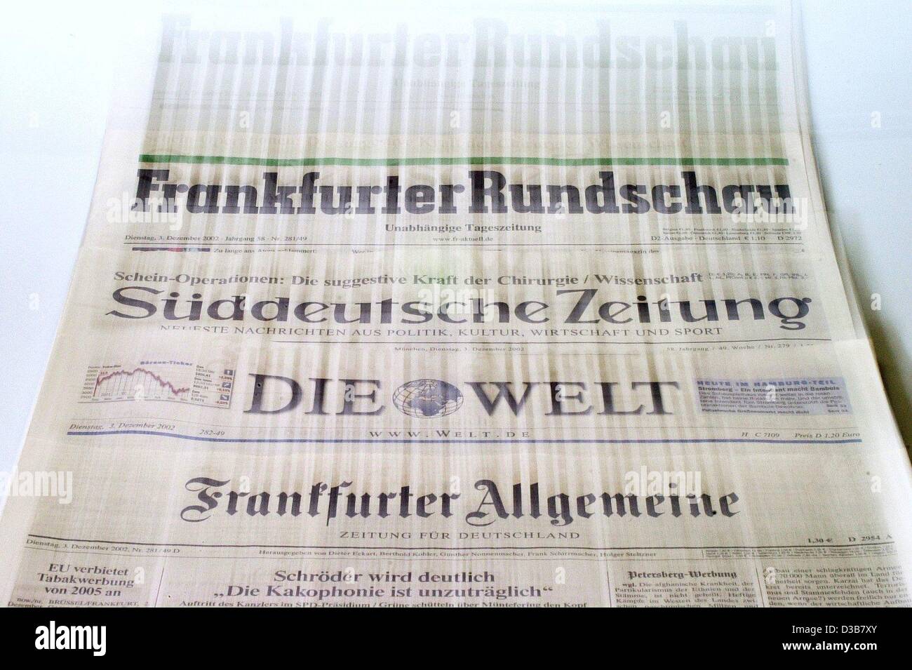 Sa photo dans les journaux Banque de photographies et d’images à haute ...