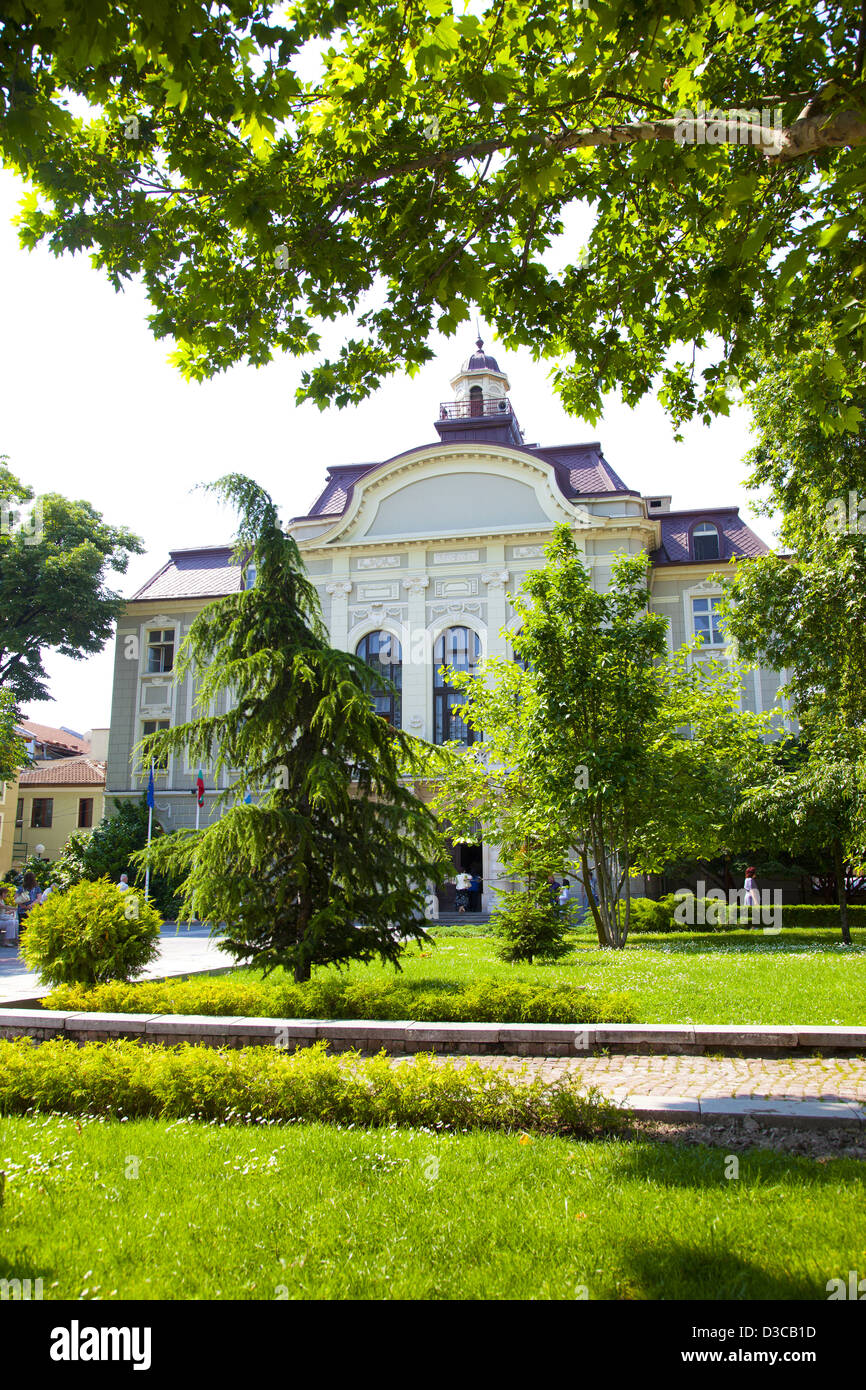 La Bulgarie, Europe, Plovdiv, Knyaz Alexander Battenberg Square, le roi ...