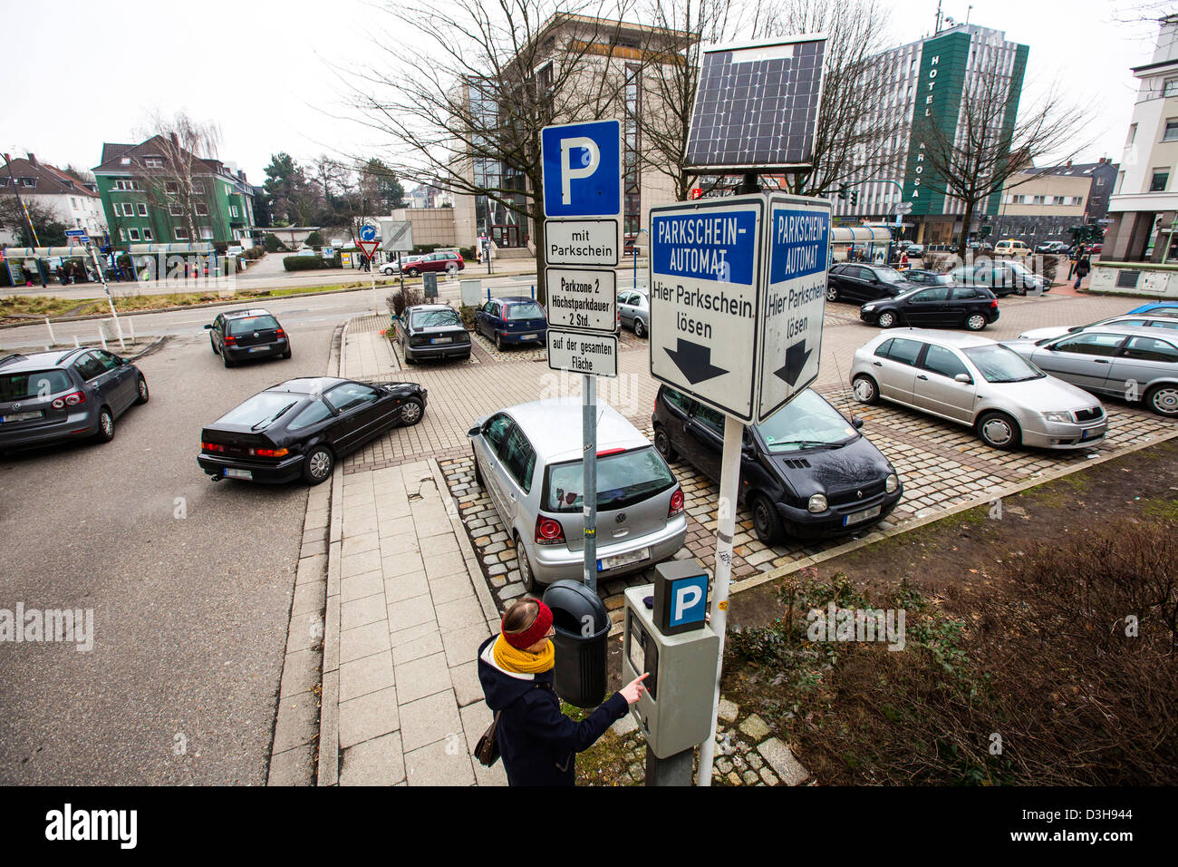 Parking ticket machine solar panel Banque de photographies et d’images ...