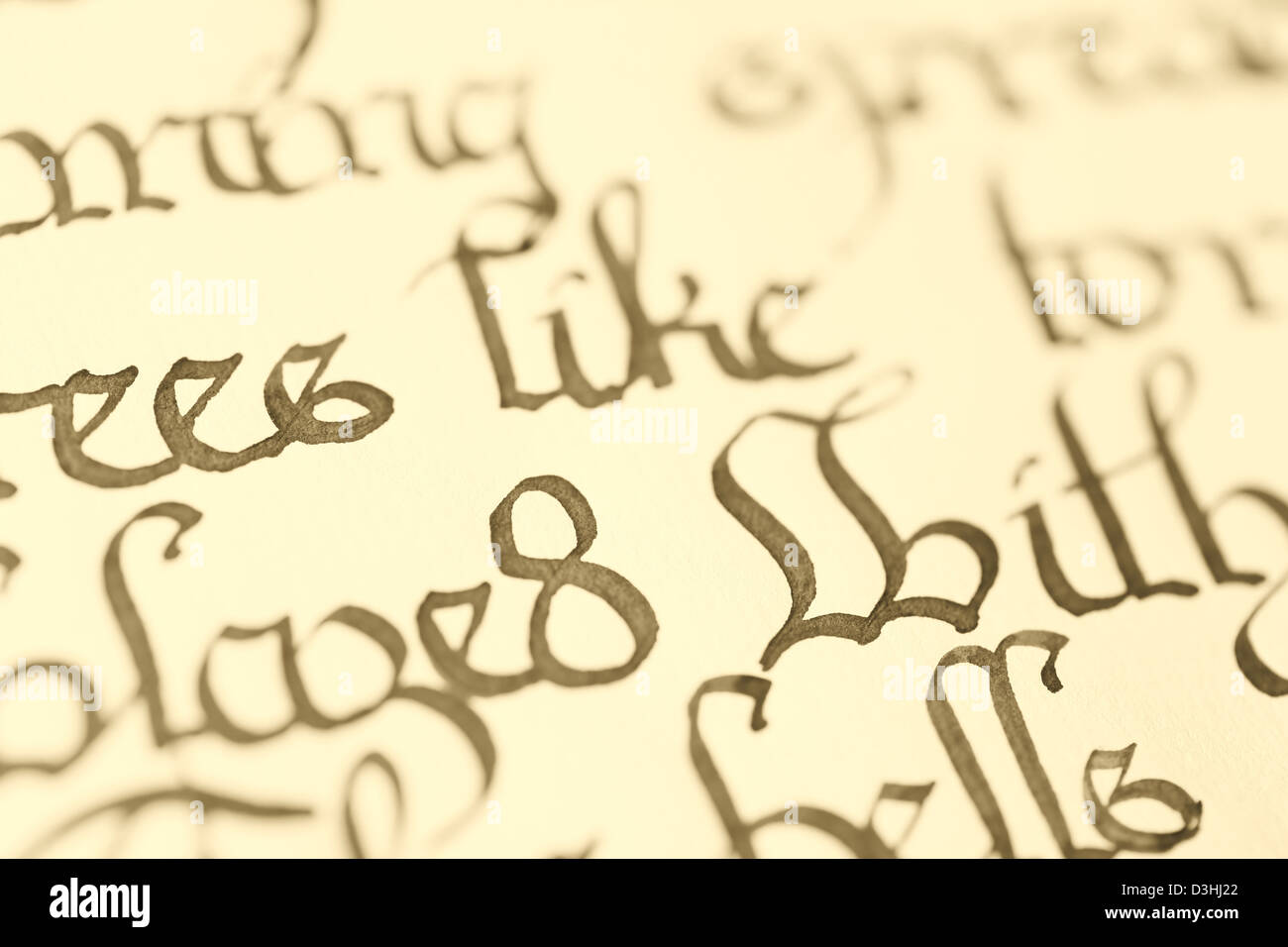 Calligraphie antique Banque de photographies et d’images à haute ...