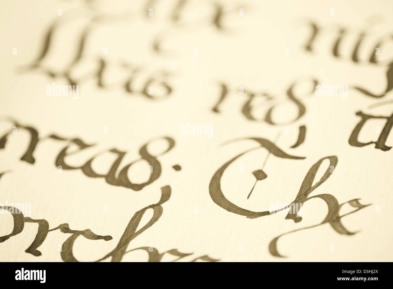 Calligraphie antique Banque de photographies et d’images à haute ...