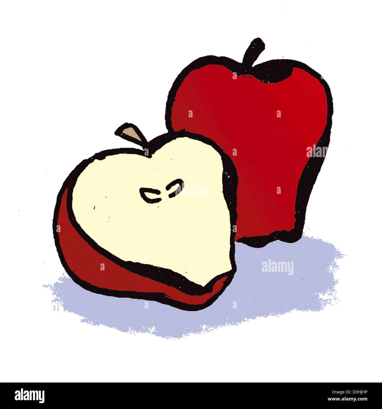 Dessin de pomme Banque de photographies et d’images à haute résolution ...