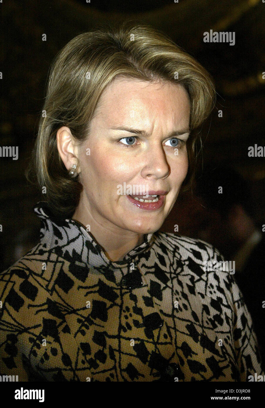 (Afp) - La Princesse Mathilde de Belgique arrive pour l'accueil de la ...