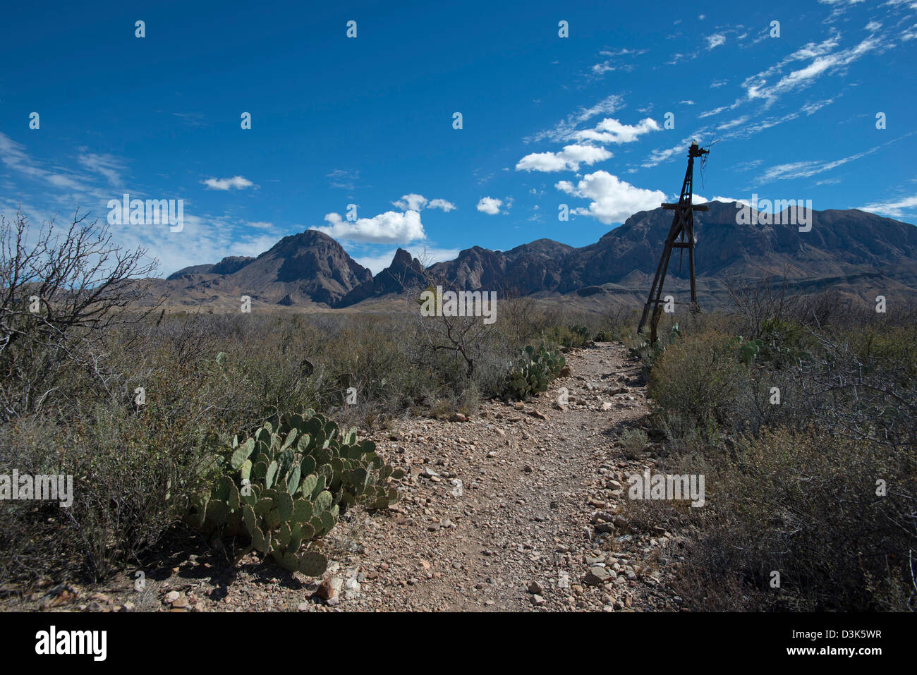 Sam Nail Ranch, Big Bend National Park, Texas, USA, Moulin, Ferme ...