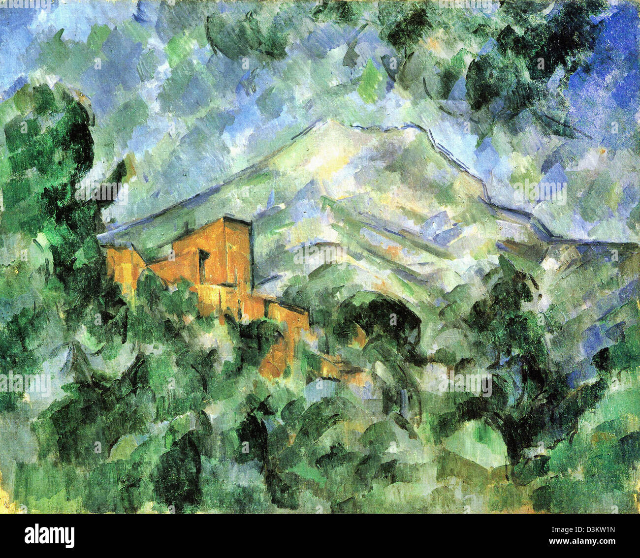 Paul Cézanne, la montagne Sainte-Victoire 1904-1906 Huile sur toile ...