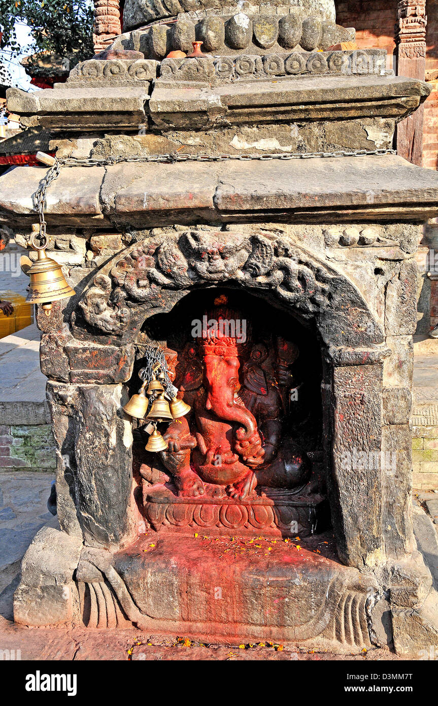 Ganesh stone statue kathmandu nepal Banque de photographies et d’images ...