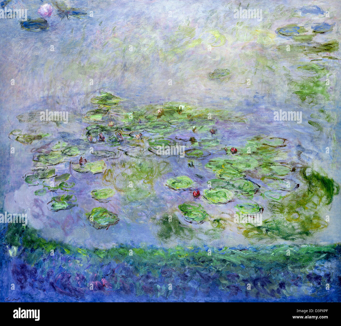 Claude Monet, nymphéas (nénuphars) c.1914-17 Huile sur toile. National ...