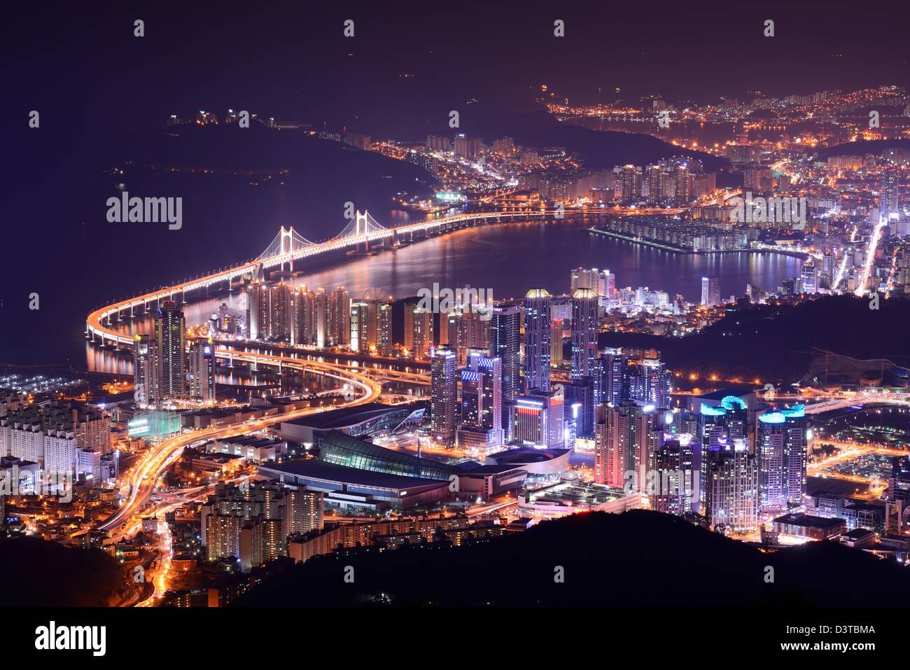 Coree Du Sud Busan Nuit Banque d'image et photos - Alamy