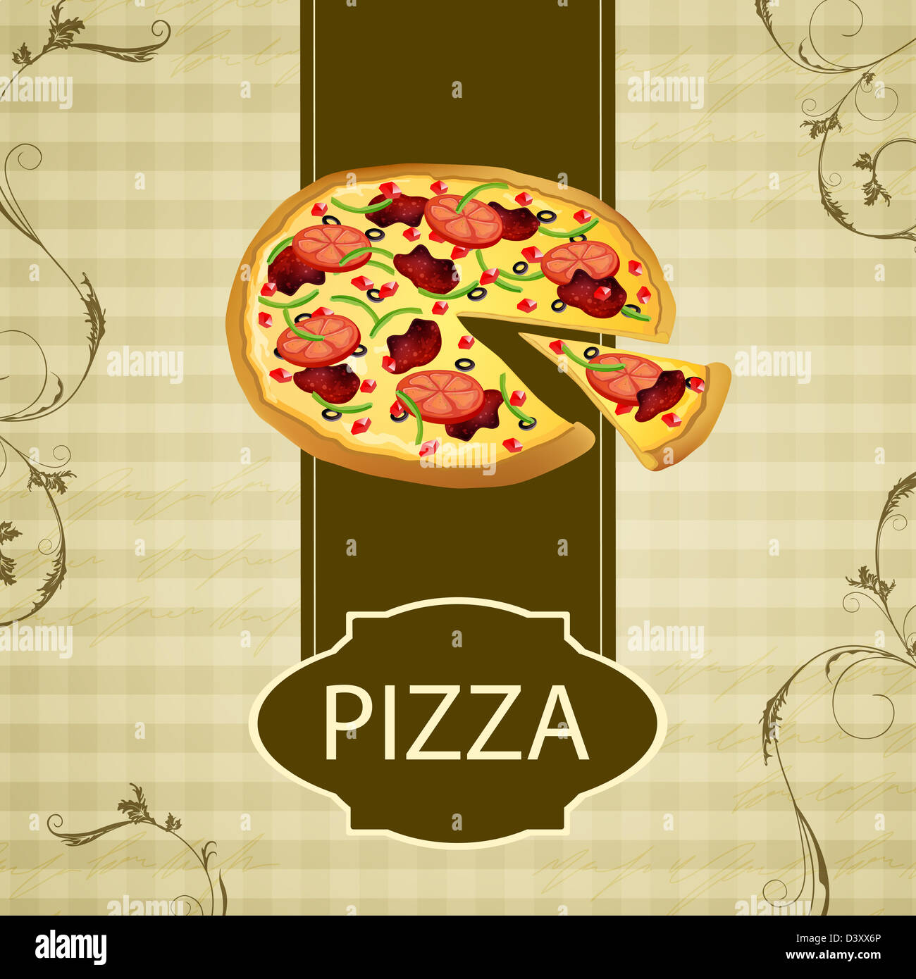 Carte visite pizza Banque de photographies et d’images à haute ...