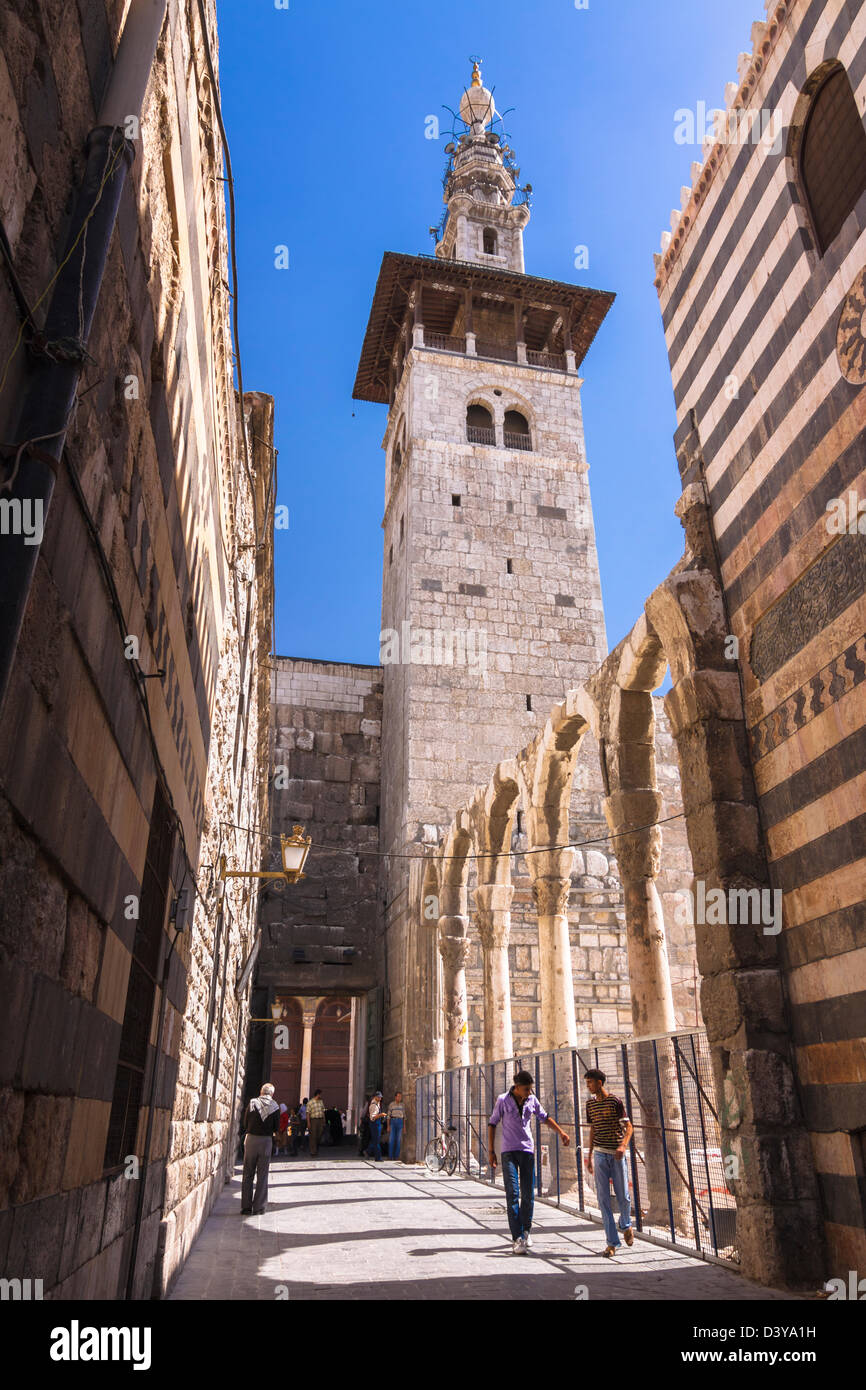 Umayyad mosque damascus minaret Banque de photographies et d’images à ...