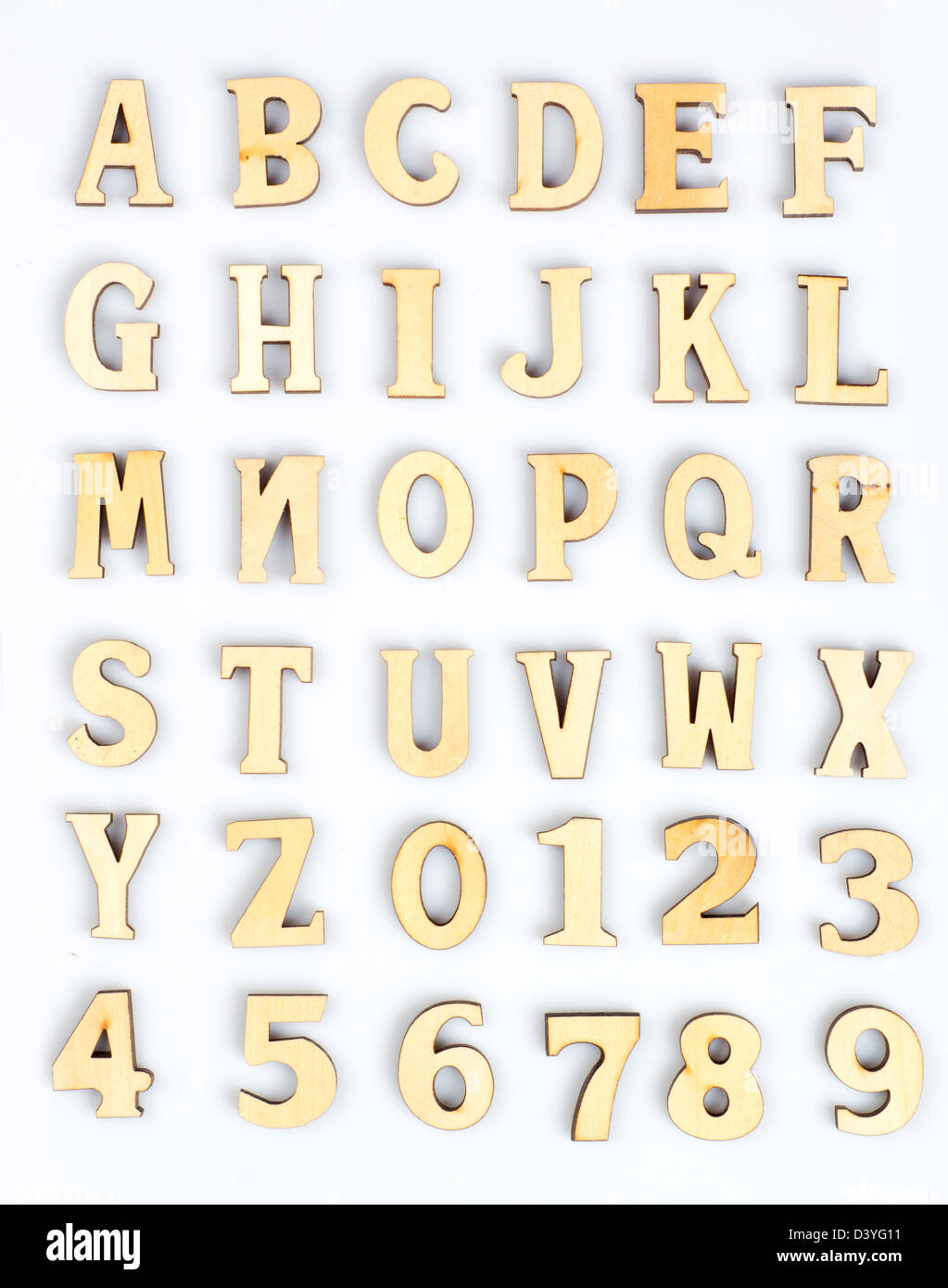 Tableau d'écriture avec alphabet Banque de photographies et d’images à ...