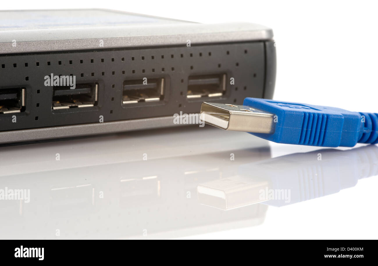 Usb bleu Banque de photographies et d’images à haute résolution - Alamy