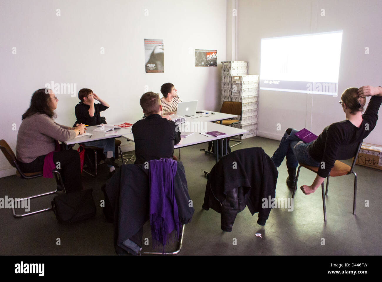 Paris, France, les militants du SIDA d'ACT Up Paris, lors d'une ...