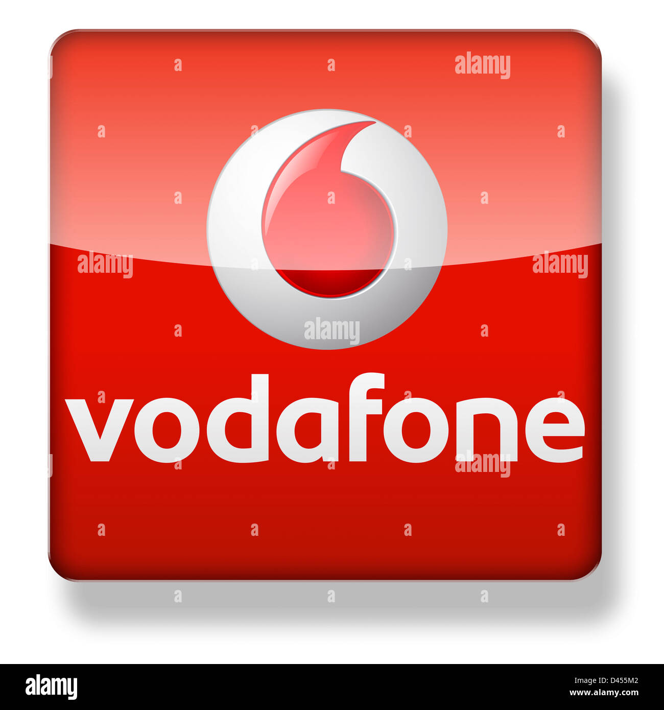 Vodafone logo app icon clipping Banque de photographies et d’images à ...