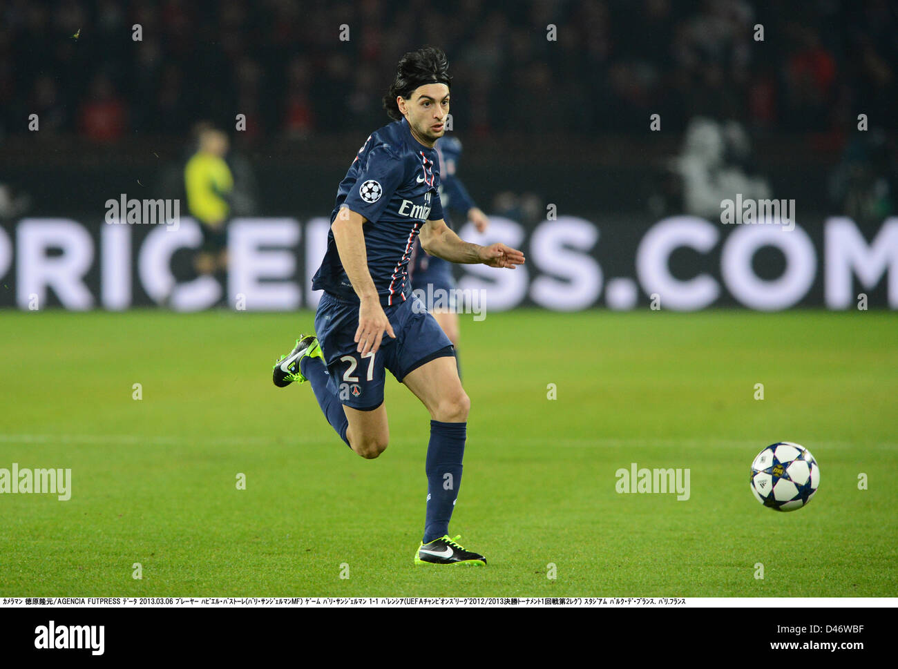 Javier Pastore (PSG), 6 mars 2013 - Football : Football / Ligue des ...