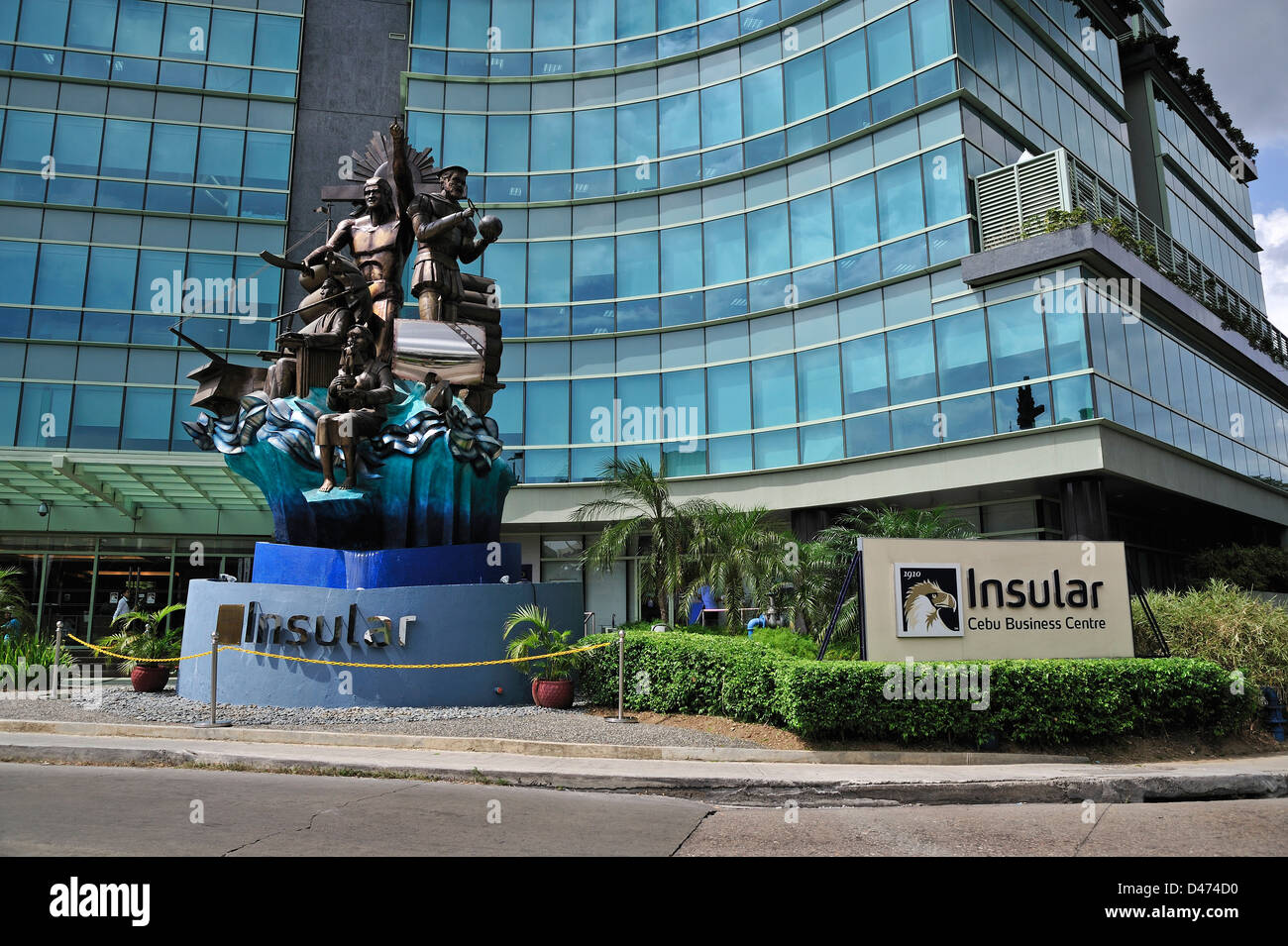Quartier des affaires de la ville de Cebu aux Philippines Photo Stock ...