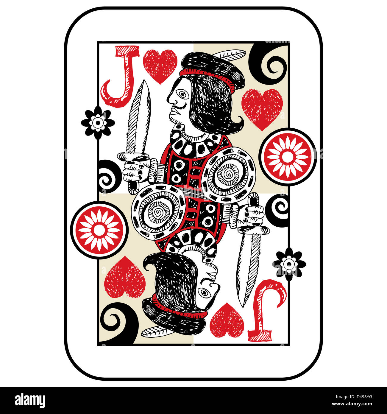 Carte valet de coeur Banque de photographies et d’images à haute ...