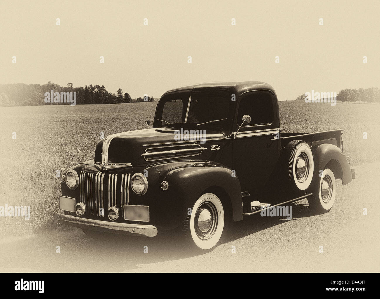 1946 Ford Pick Up Truck dans aspect ancien Photo Stock - Alamy
