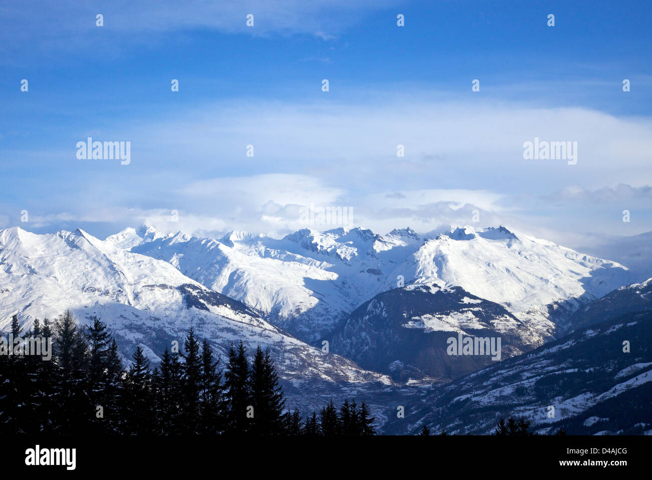 Vue depuis près de La Plagne Montchavin Les Coches et, à la recherche ...