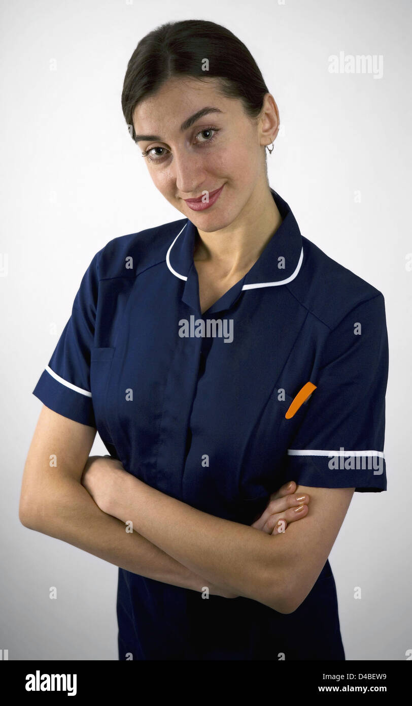 Infirmière de l'hôpital des femmes en uniforme Photo Stock - Alamy