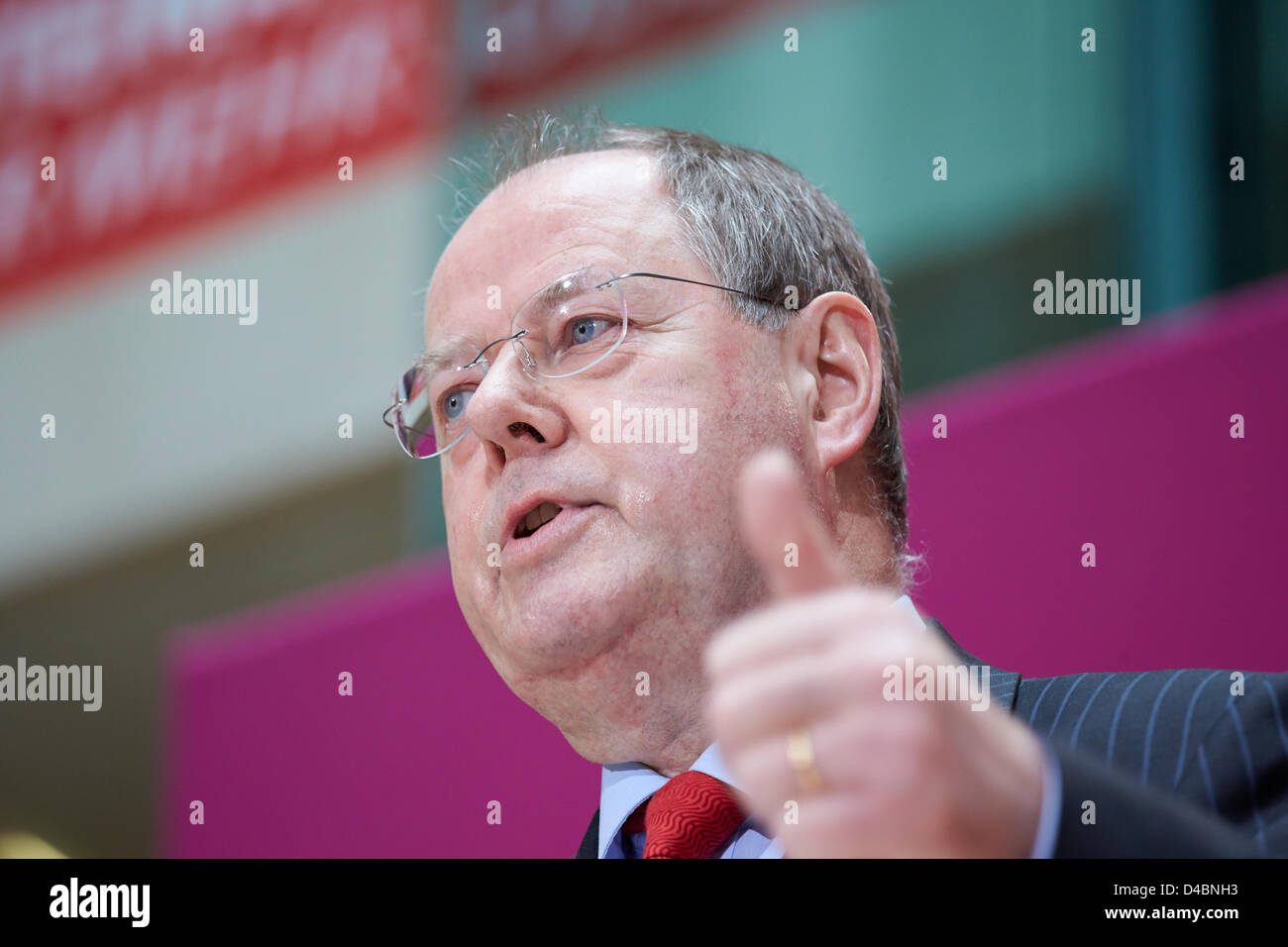 Berlin, Allemagne. 11 mars, 2013. Peer Steinbrück, candidat de ...