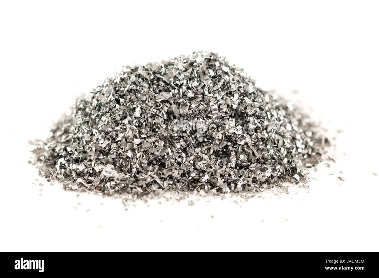 Pile de la limaille d'aluminium Photo Stock - Alamy