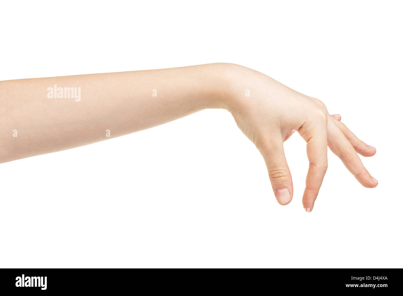 Main gauche tenant quelque chose Banque de photographies et d’images à ...