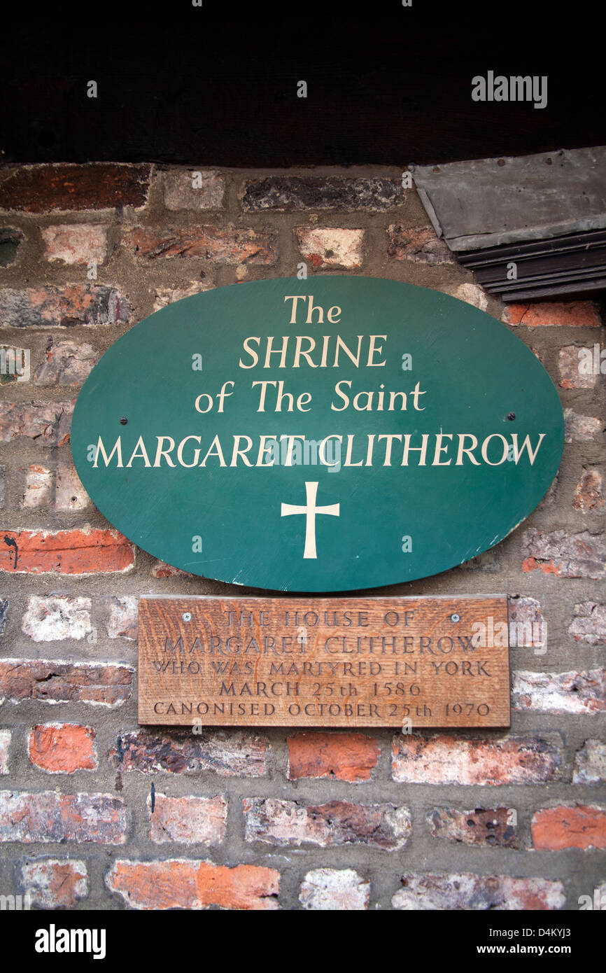 Sanctuaire de saint margaret clitherow Banque de photographies et d ...