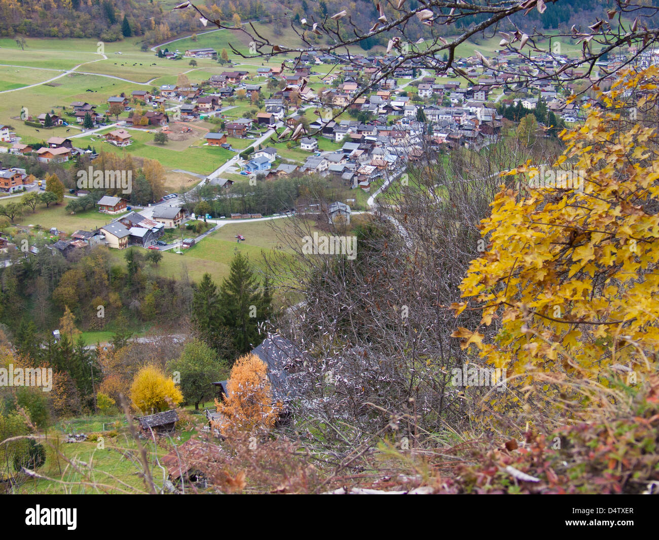 Val de bagnes en automne Banque de photographies et d’images à haute ...