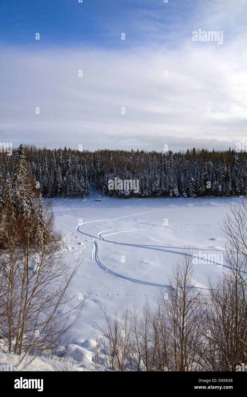 Paysage de neige quebec Banque de photographies et d’images à haute ...