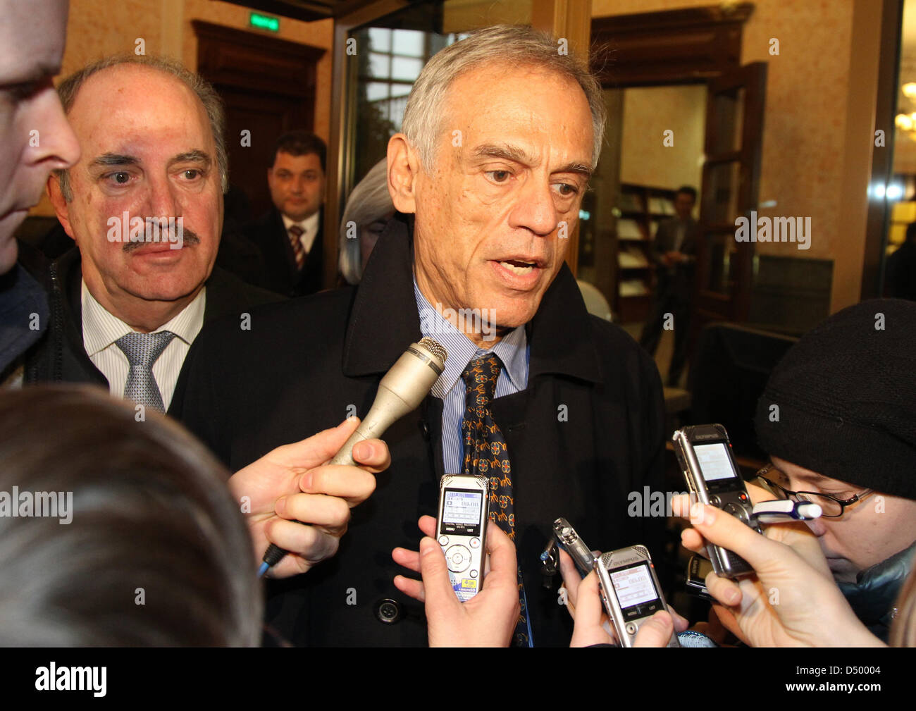 20 mars 2013 - Moscou, Russie - le ministre des Finances chypriote ...