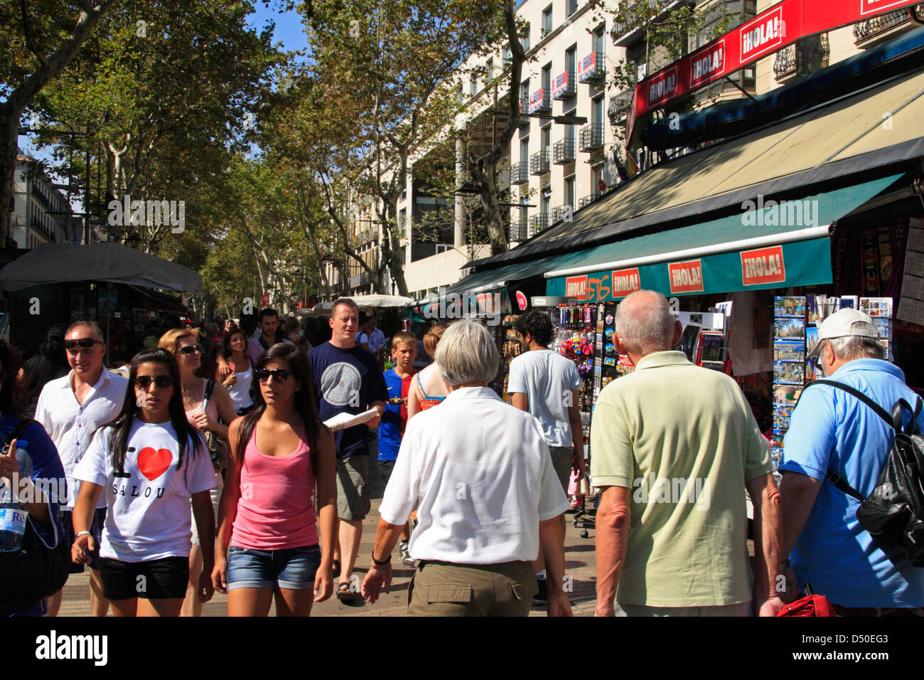 Ramblas barcelona spain souvenirs Banque de photographies et d’images à haute résolution - Alamy