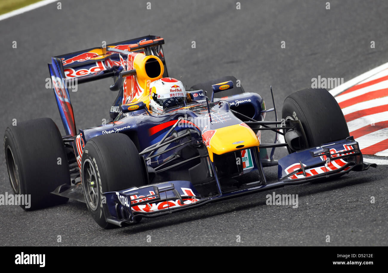 L'allemand de Sebastian Vettel (Red Bull Racing au cours de la première ...