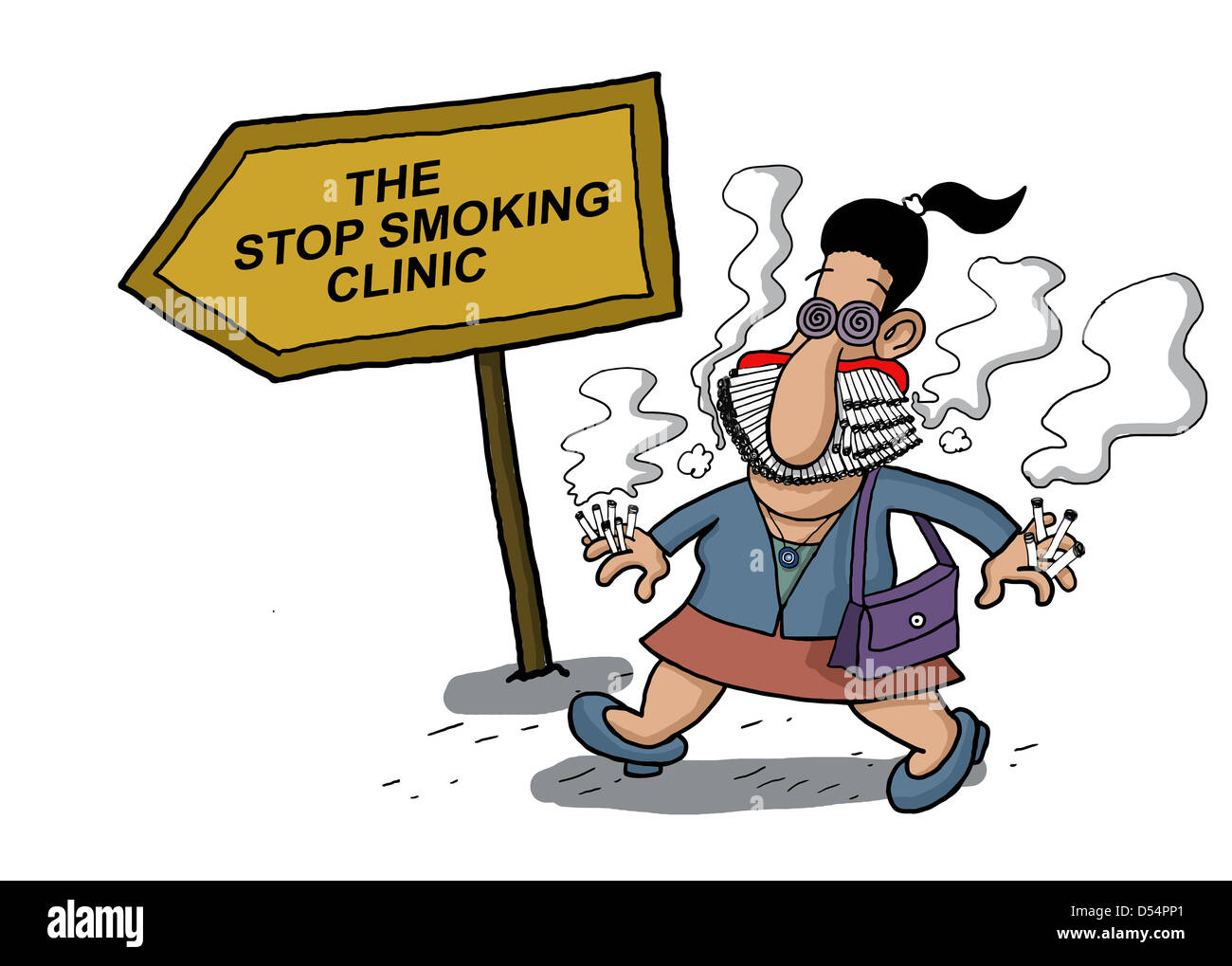 Arrêter de fumer humour Banque de photographies et d’images à haute ...