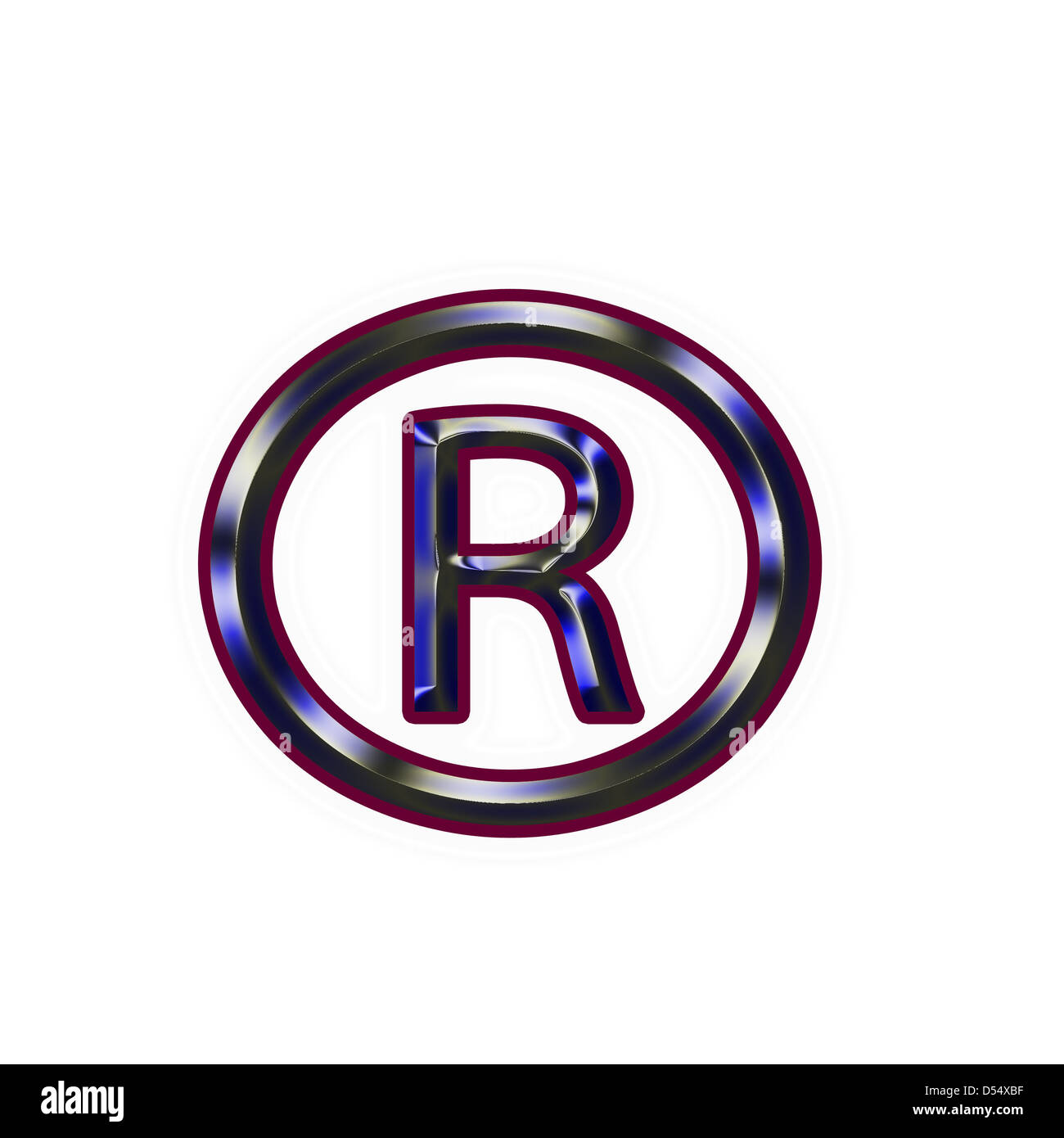 Symbole de marque déposée est symbole pour donner avis que la marque de ...