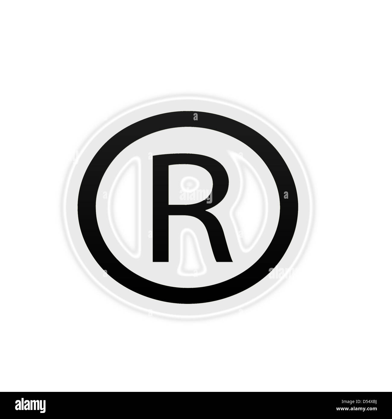 Symbole de marque déposée est symbole pour donner avis que la marque de ...