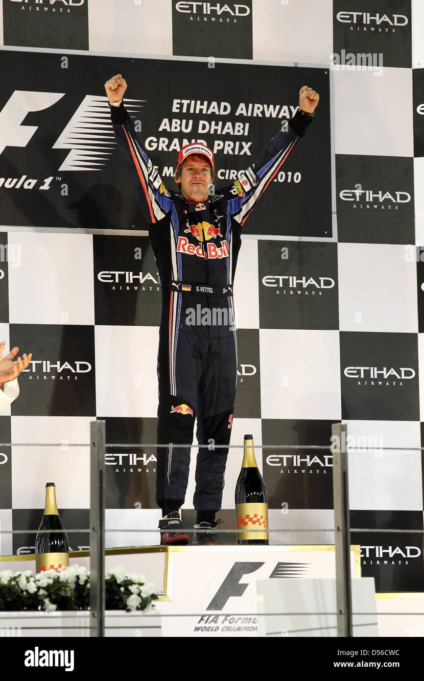 Le Champion du Monde de Formule 1 2010, l'Allemagne de Sebastian Vettel ...
