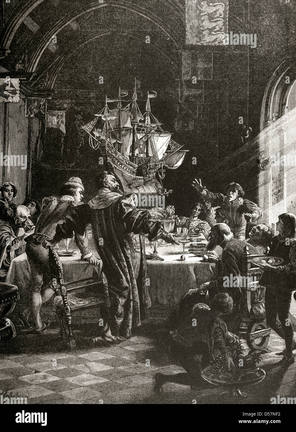 Christophe Colomb (1451-1506). Explorateur et navigateur génois. Œuf de ...