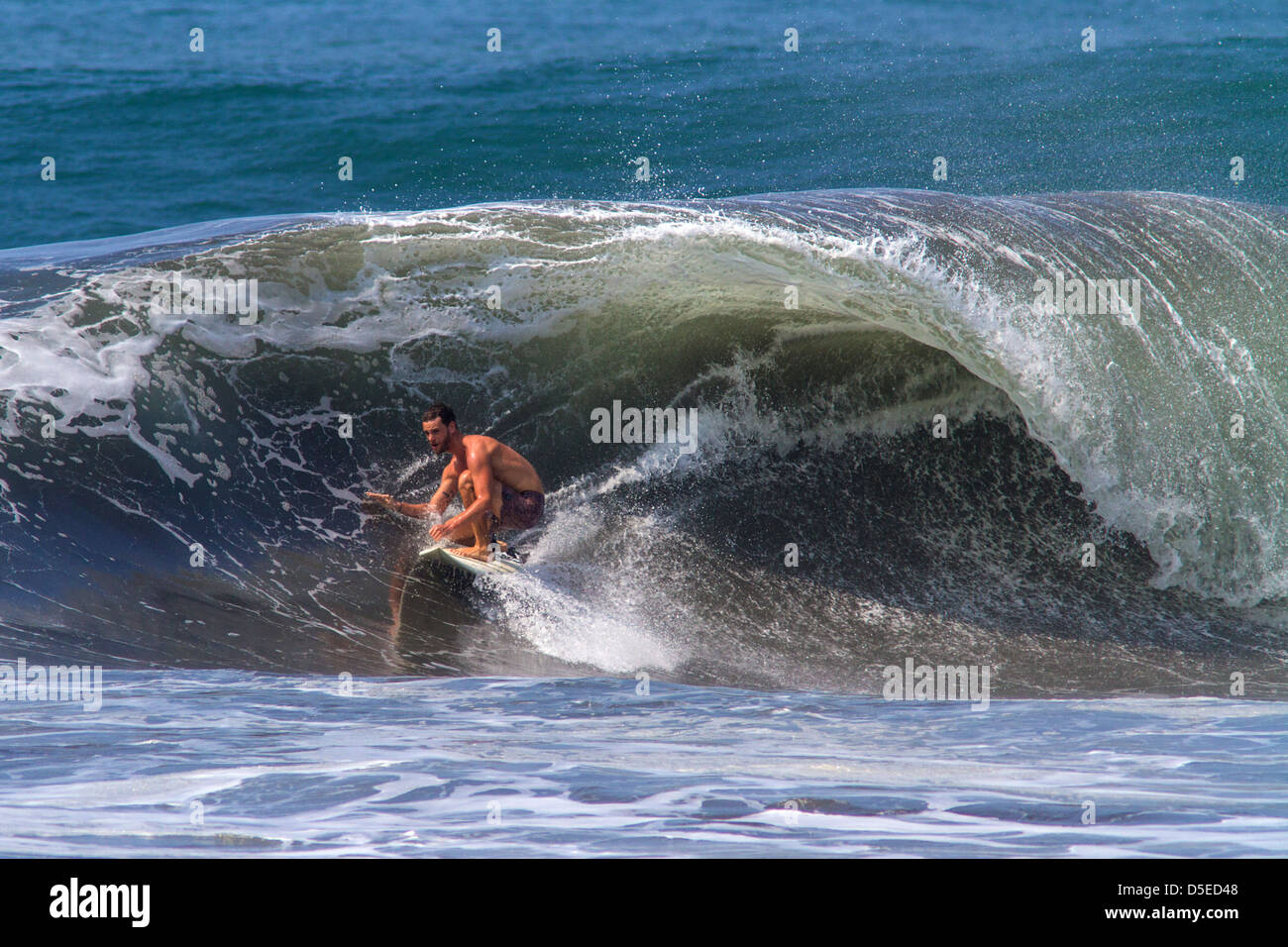 Surfer sur la vague Banque de photographies et d’images à haute ...
