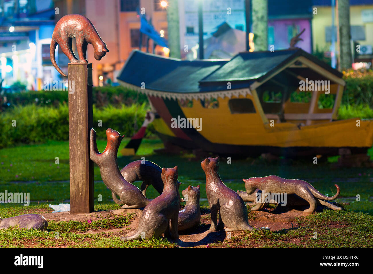 Kuching cat statue Banque de photographies et d’images à haute ...