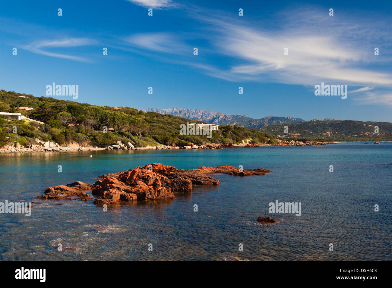 Corsica beach cala rossa Banque de photographies et d’images à haute ...