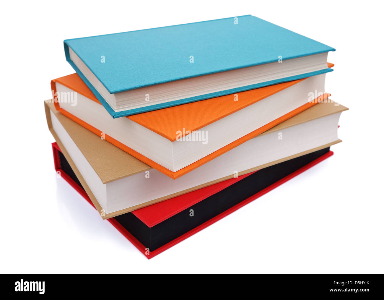Pile de livres rouges et bleus Banque de photographies et d’images à haute résolution - Alamy