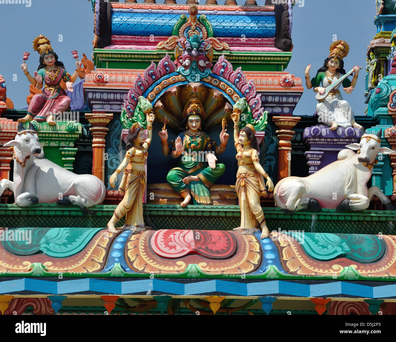 Nagapooshani Amman Kovil (détail), Nainativu, Sri Lanka Photo Stock - Alamy