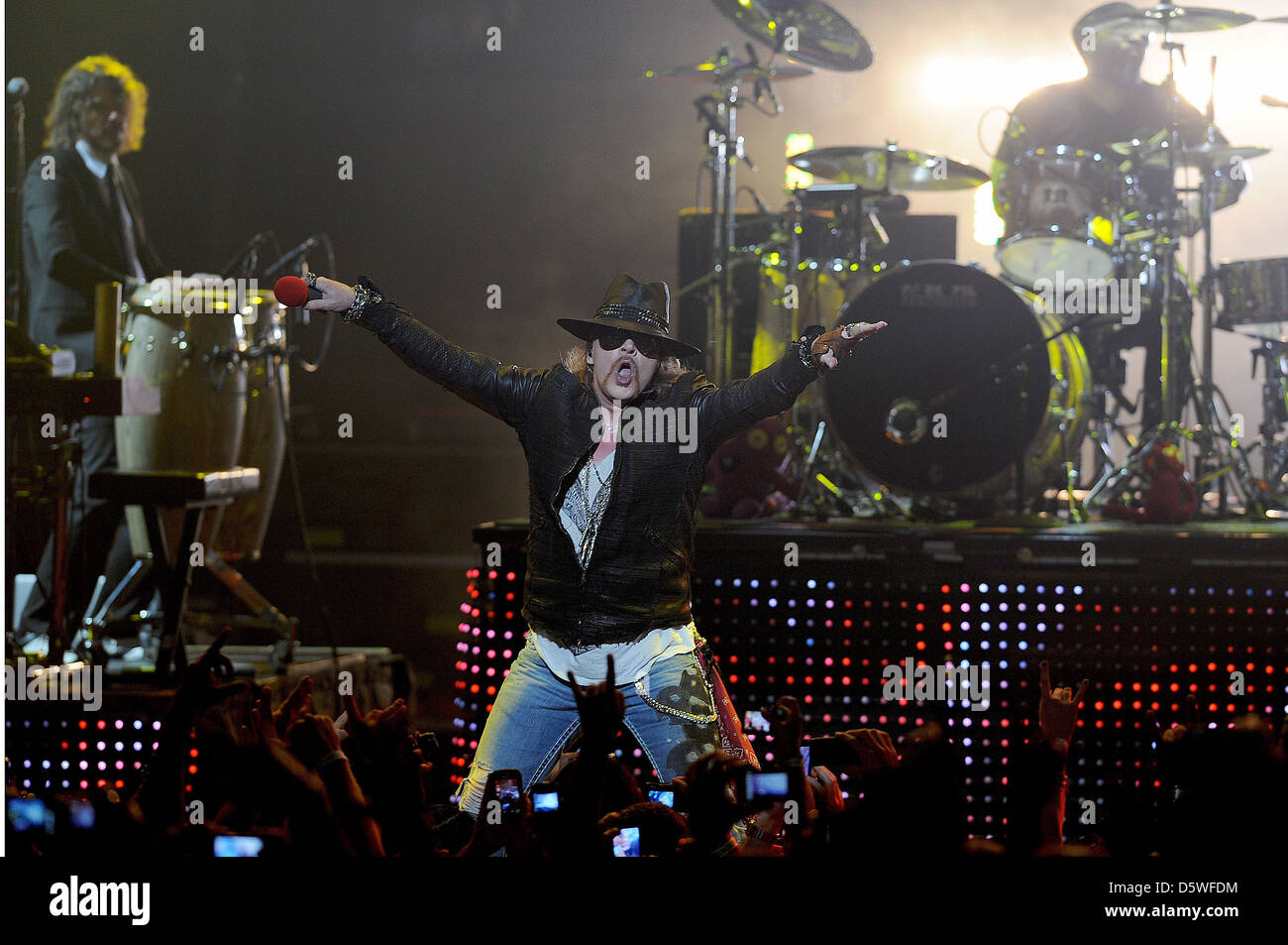 Axl Rose de Guns N' Roses effectuer au Fillmore Miami Beach Miami Beach ...